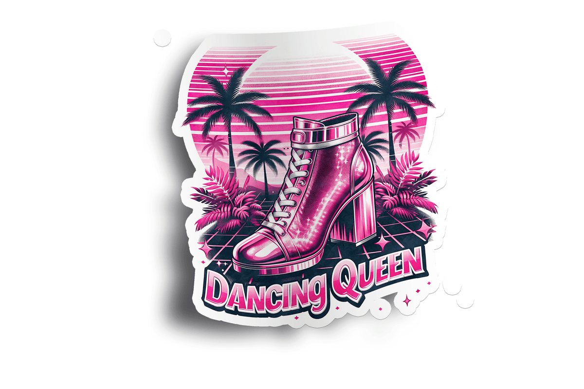 70s Dancing Queen Sticker – Piggy Print Stickers