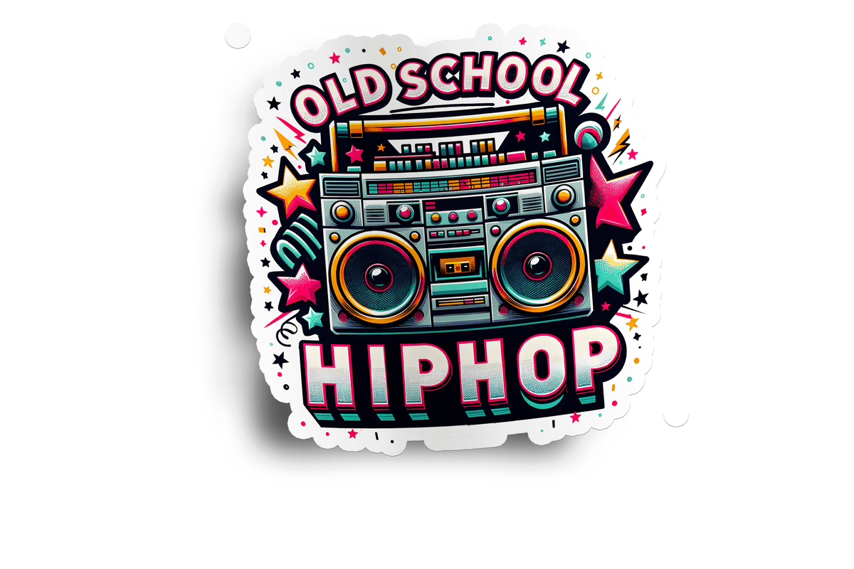 80s Boombox Retro Sticker – Piggy Print Stickers
