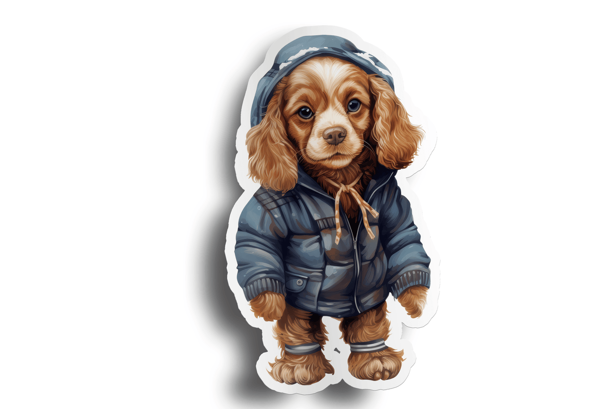 Cocker Spaniel Dog Sticker – Piggy Print Stickers