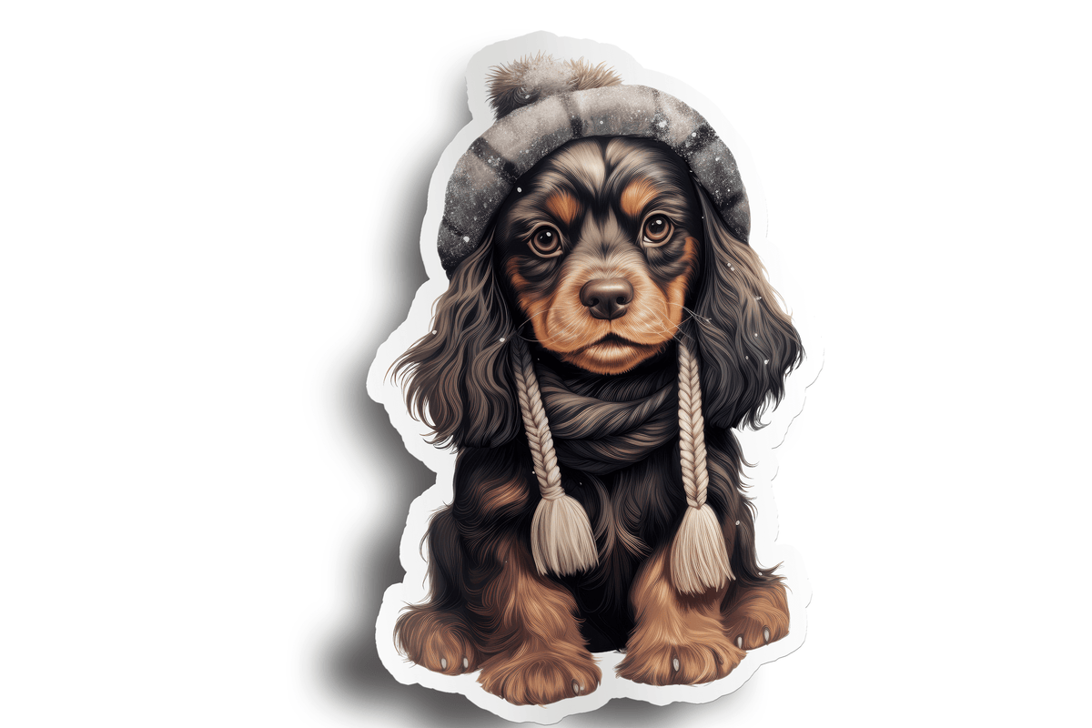 English Cocker Spaniel Dog Sticker – Piggy Print Stickers