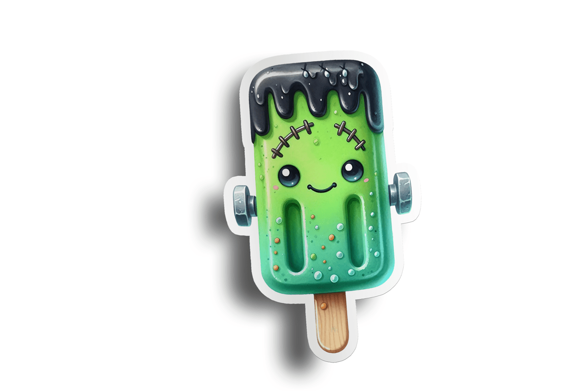 Frankenstein Popsicle Kid Sticker – Piggy Print Stickers