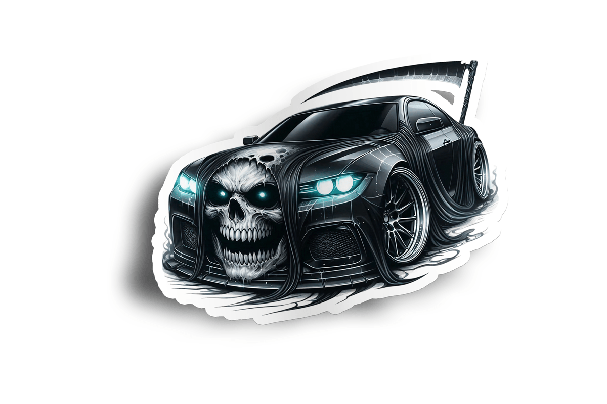 The Grim Reaper Car Sticker – Piggy Print Stickers