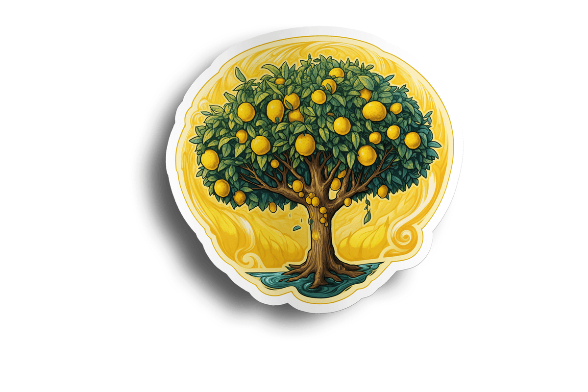 Limoncello Tree Sticker – Piggy Print Stickers