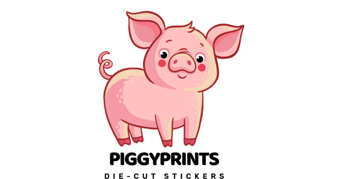 Piggy Print Stickers