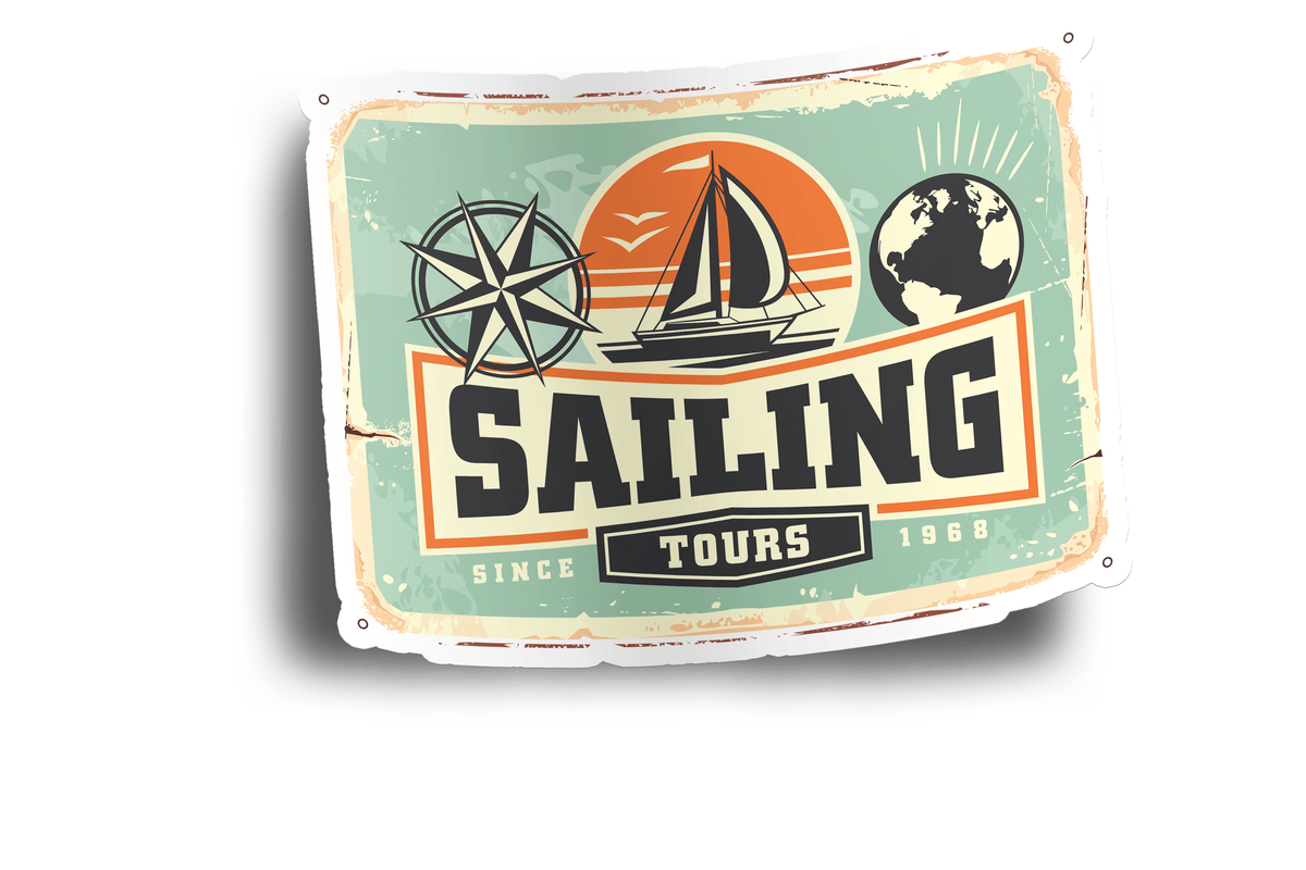 Sailing Vintage Sticker – Piggy Print Stickers