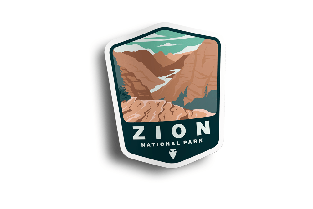 Zion National Park Sticker – Piggy Print Stickers
